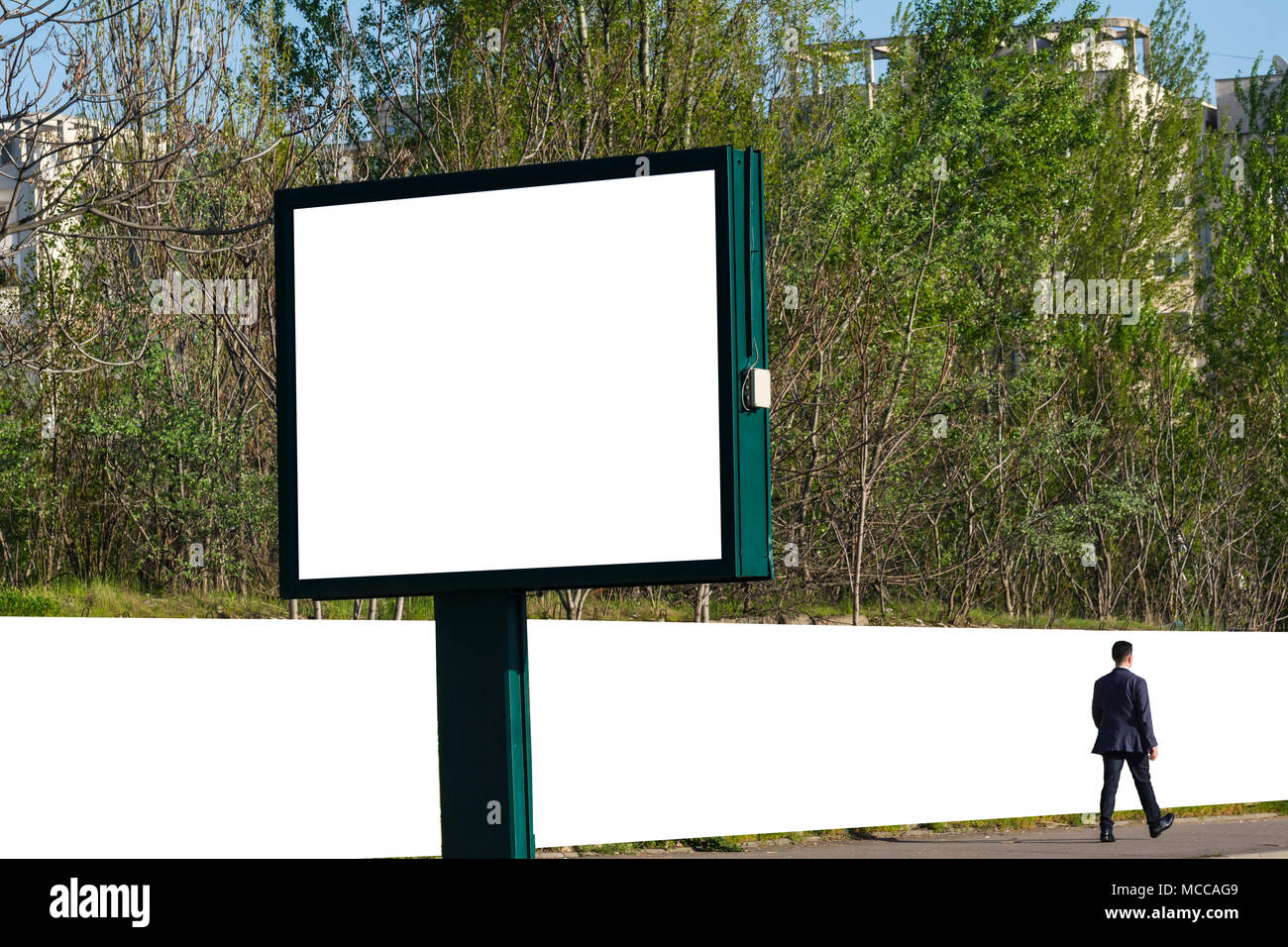 Billboard with white space for streets advertising Blank advertising ...