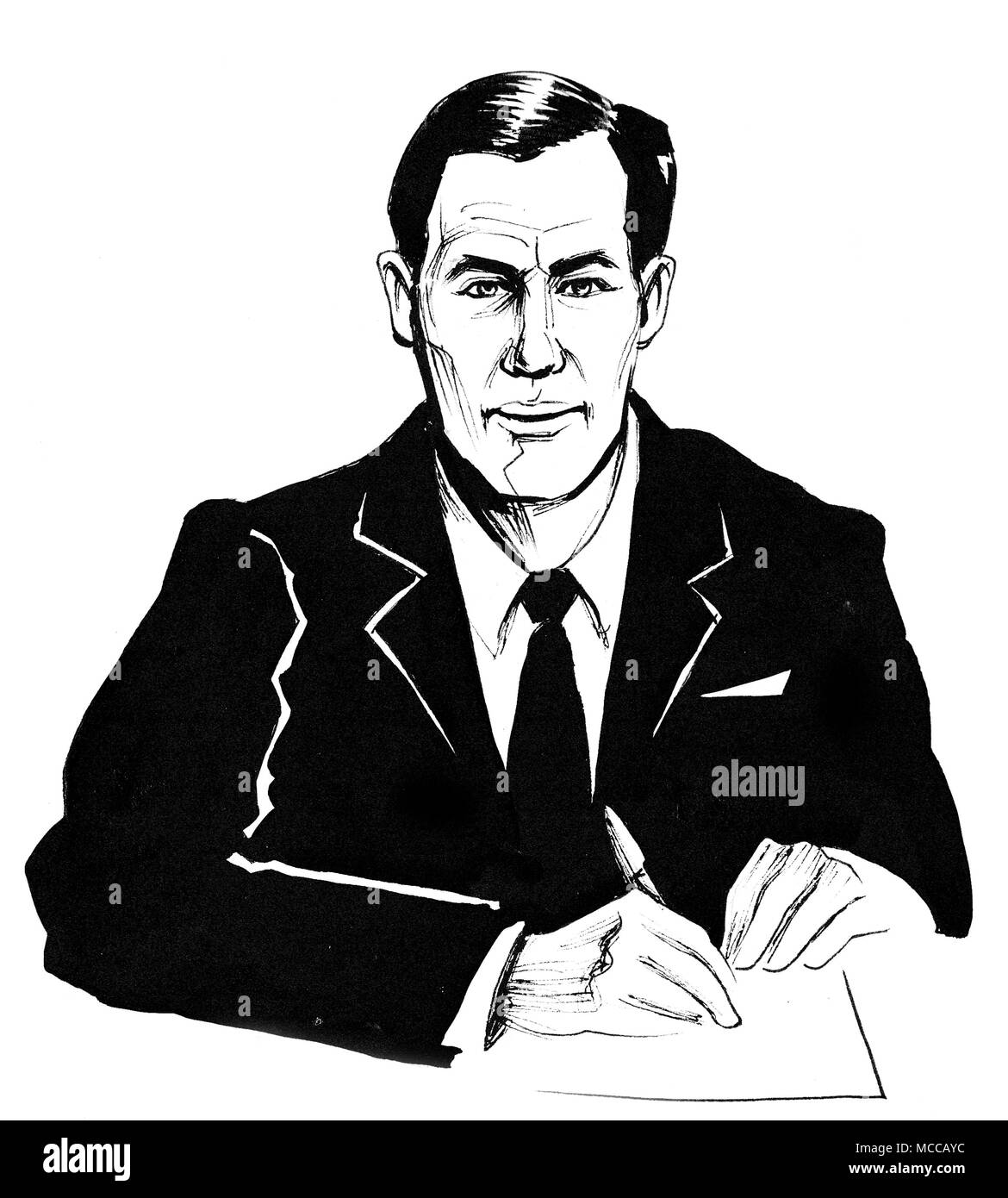 Vintage businessman drawing illustration Cut Out Stock Images ...