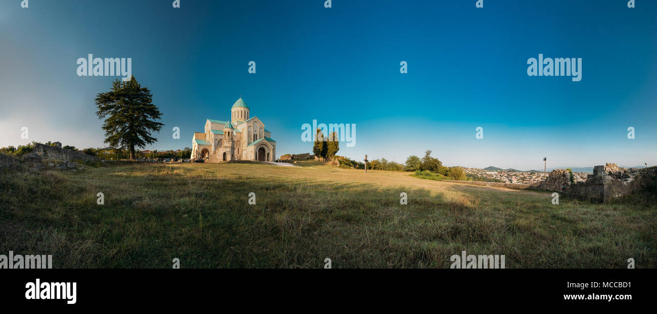 Kutaisi, Georgia. Panorama Of Bagrati Cathedral. UNESCO World Heritage ...