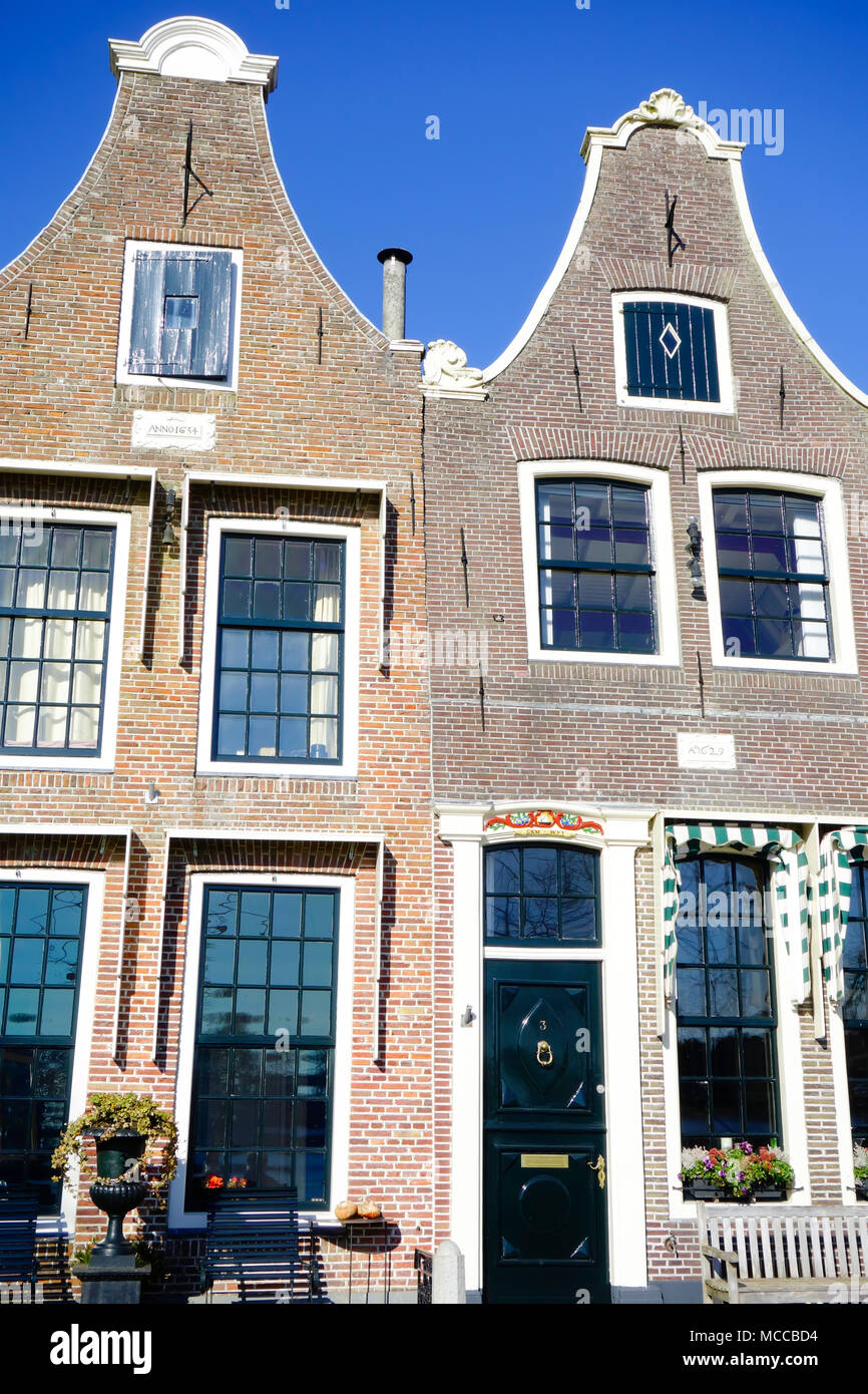 Traditional Historic Dutch Gable Houses High Resolution Stock ...