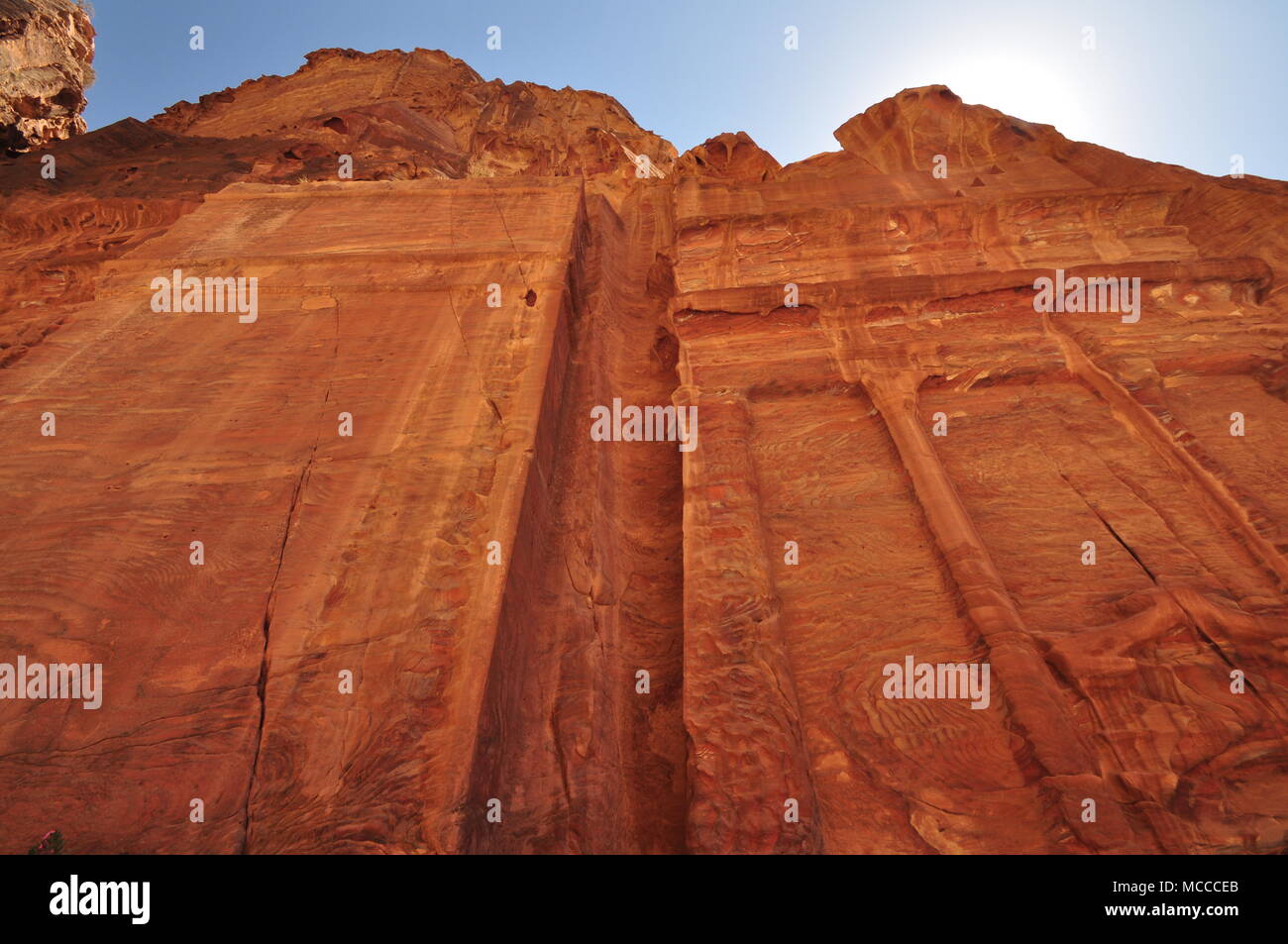 Ancient Rock carvings at Petra, Jordan Stock Photo - Alamy