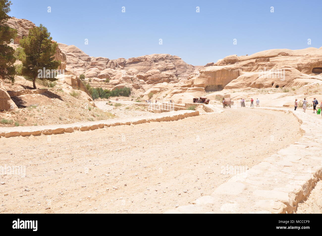Ancient Rock carvings at Petra, Jordan Stock Photo - Alamy