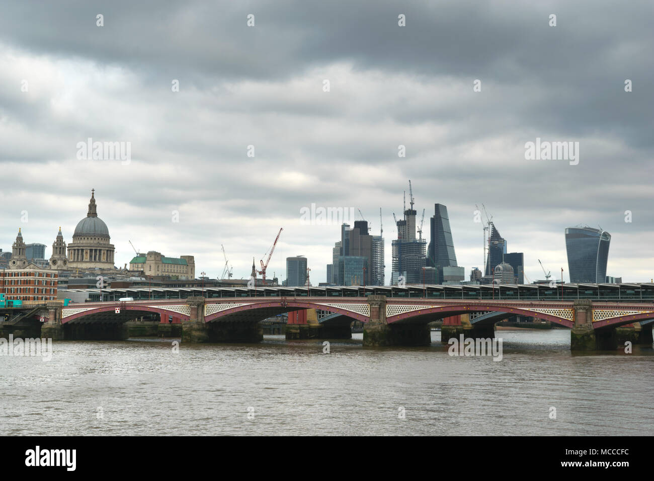 An old and modern architecture in London Stock Photo - Alamy