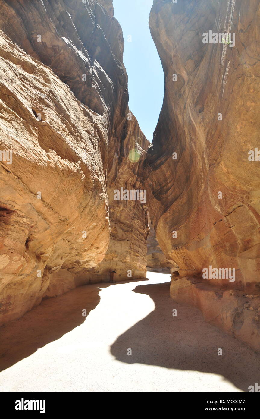 Ancient Rock carvings at Petra, Jordan Stock Photo - Alamy