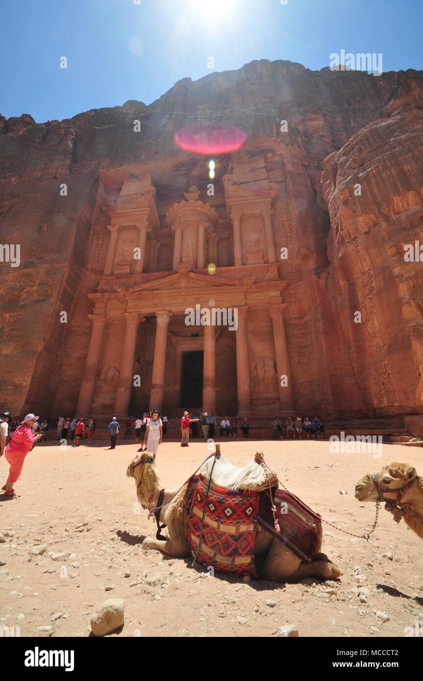 Ancient Rock carvings at Petra, Jordan Stock Photo - Alamy
