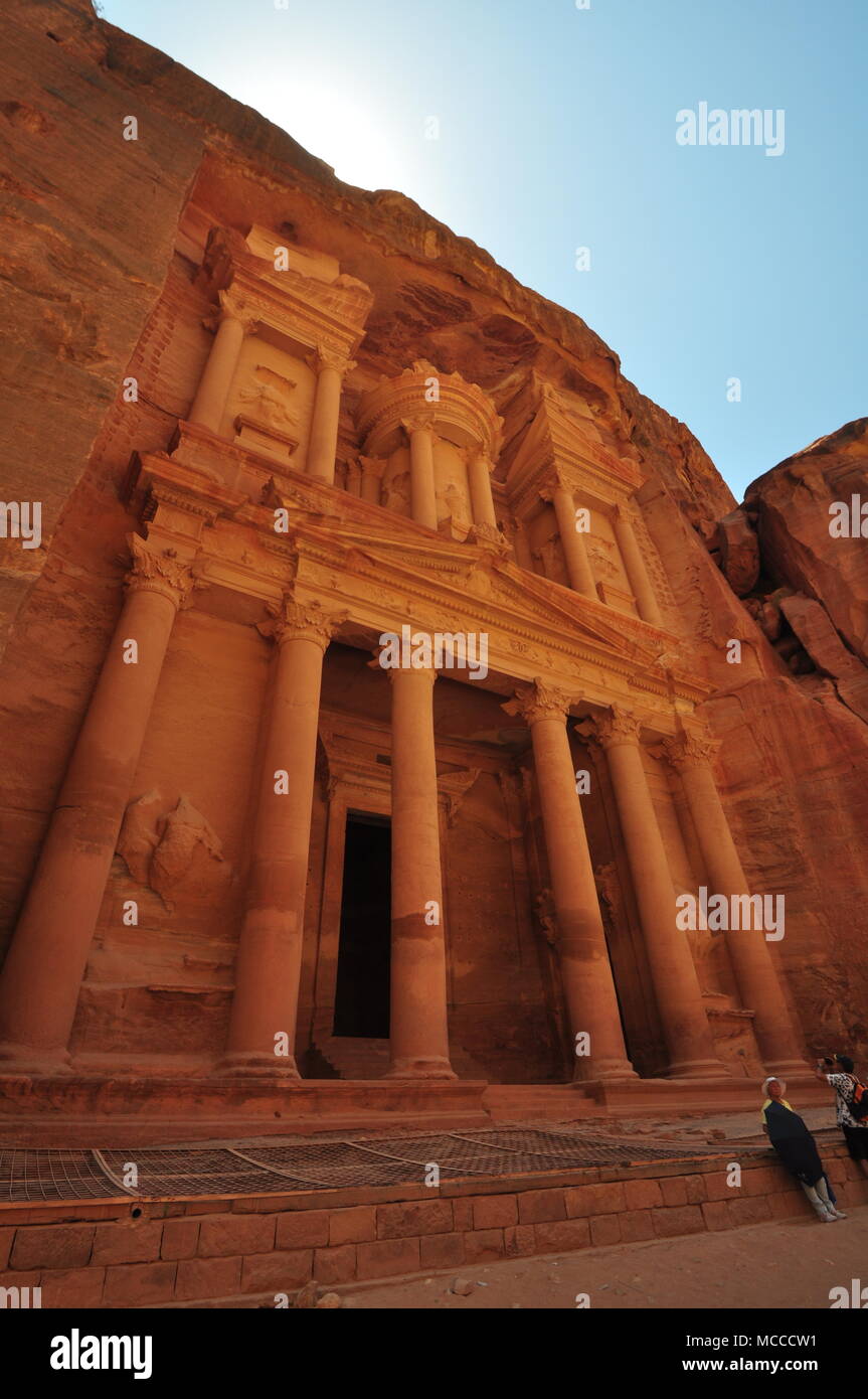 Ancient Rock carvings at Petra, Jordan Stock Photo - Alamy