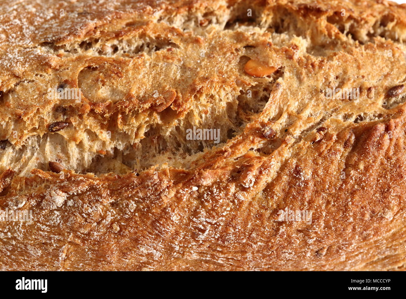 Fresh cracked bread with a crunchy crust to one of the best delicacies ...