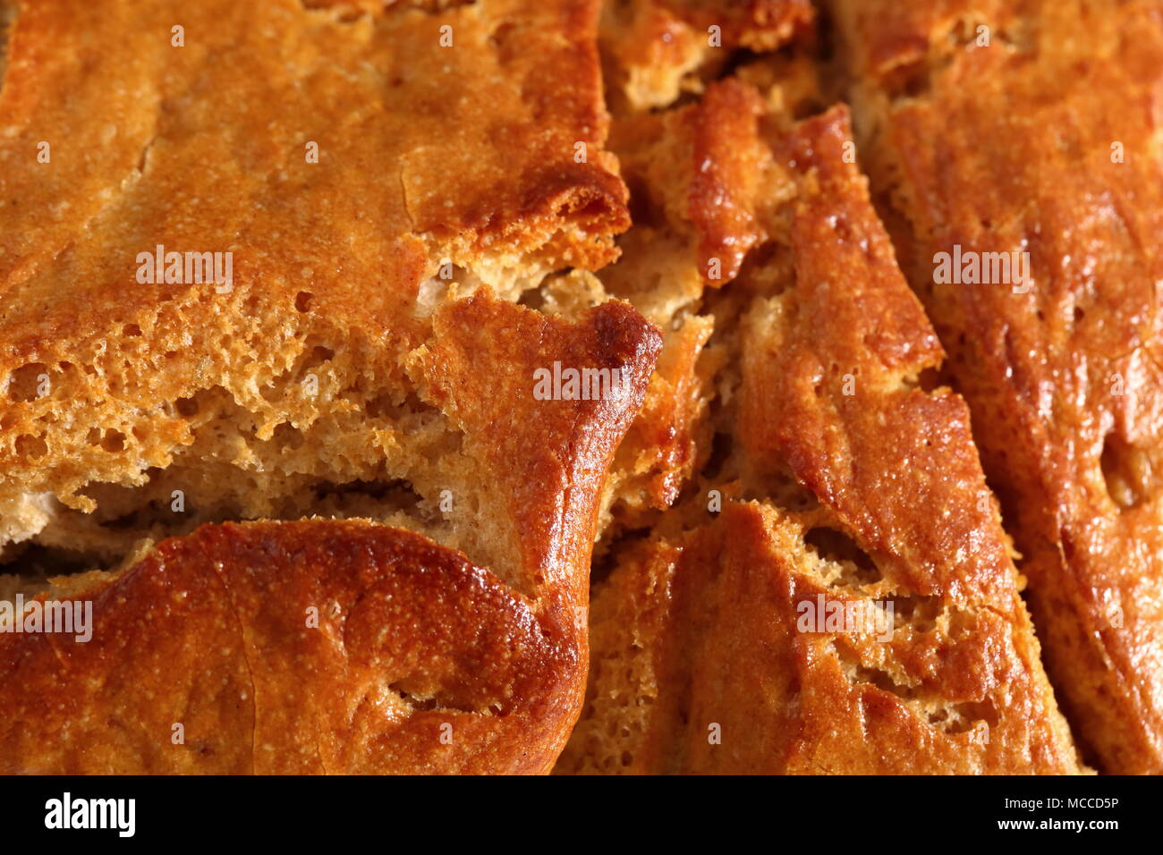 Fresh cracked bread with a crunchy crust to one of the best delicacies ...