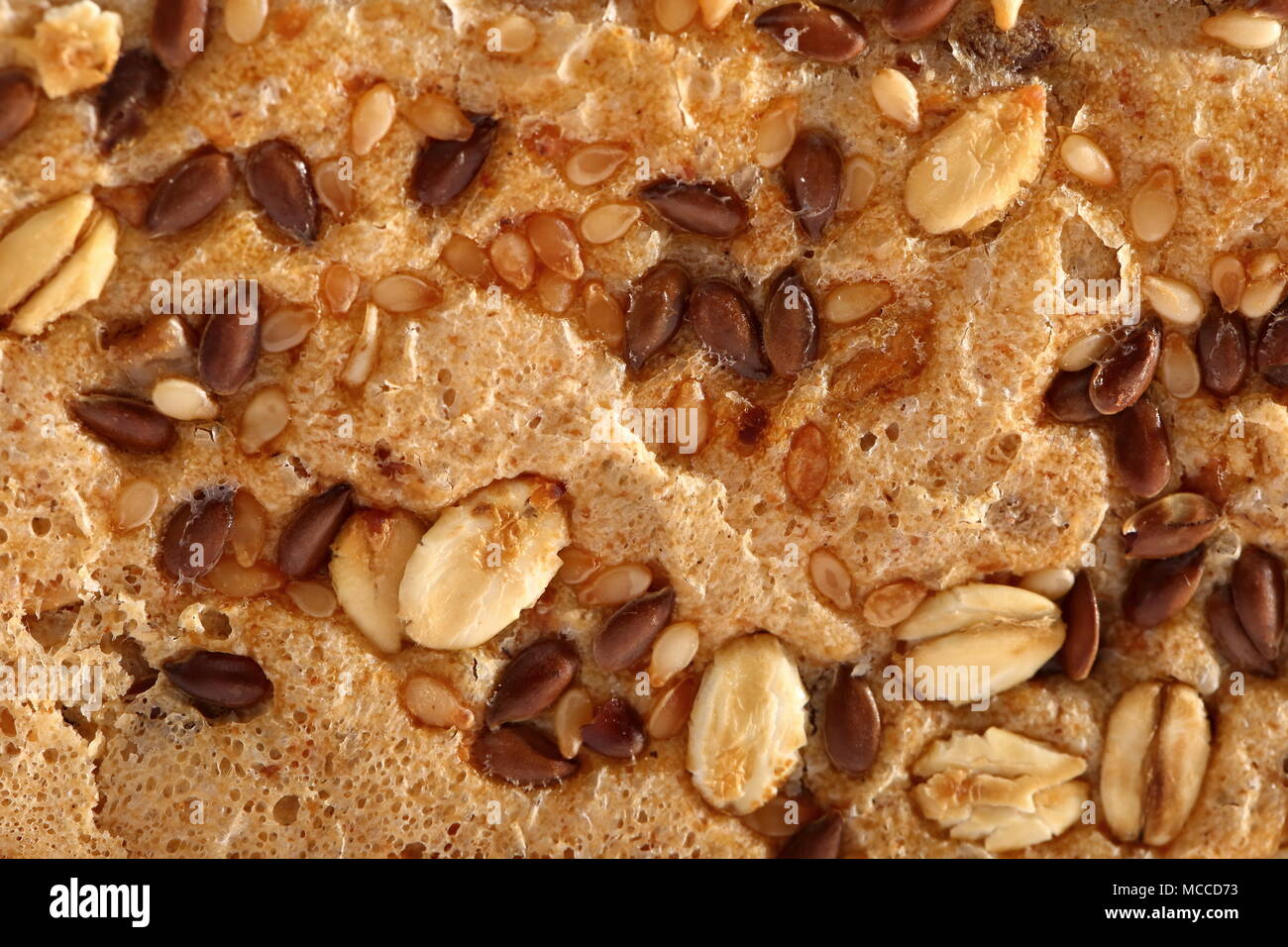 Bread with many grains is an unusual delicacy for those who like to ...