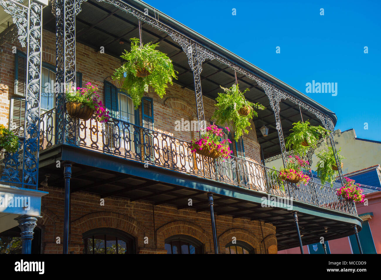 French Quarter architecture, New Orleans, Louisiana, United States ...