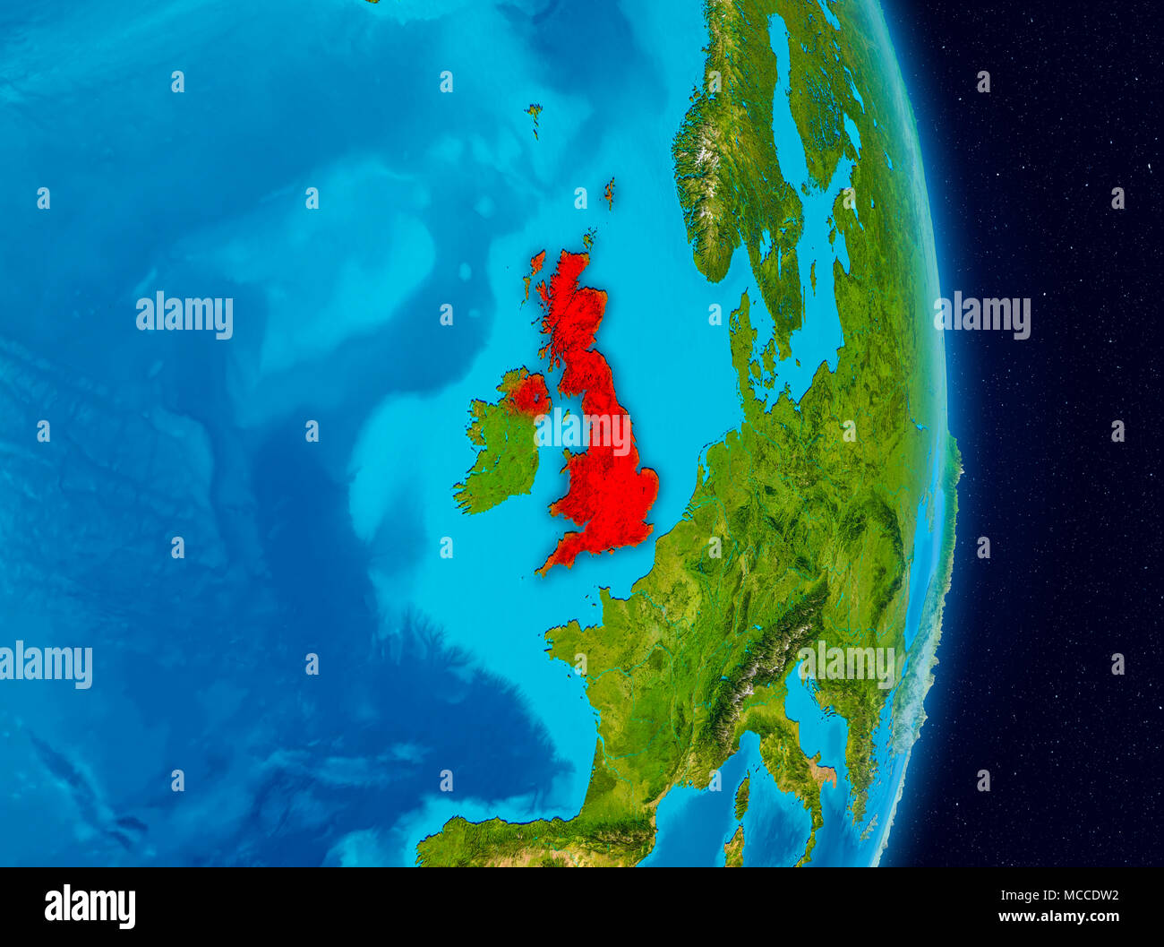 Uk map satellite image hi-res stock photography and images - Alamy