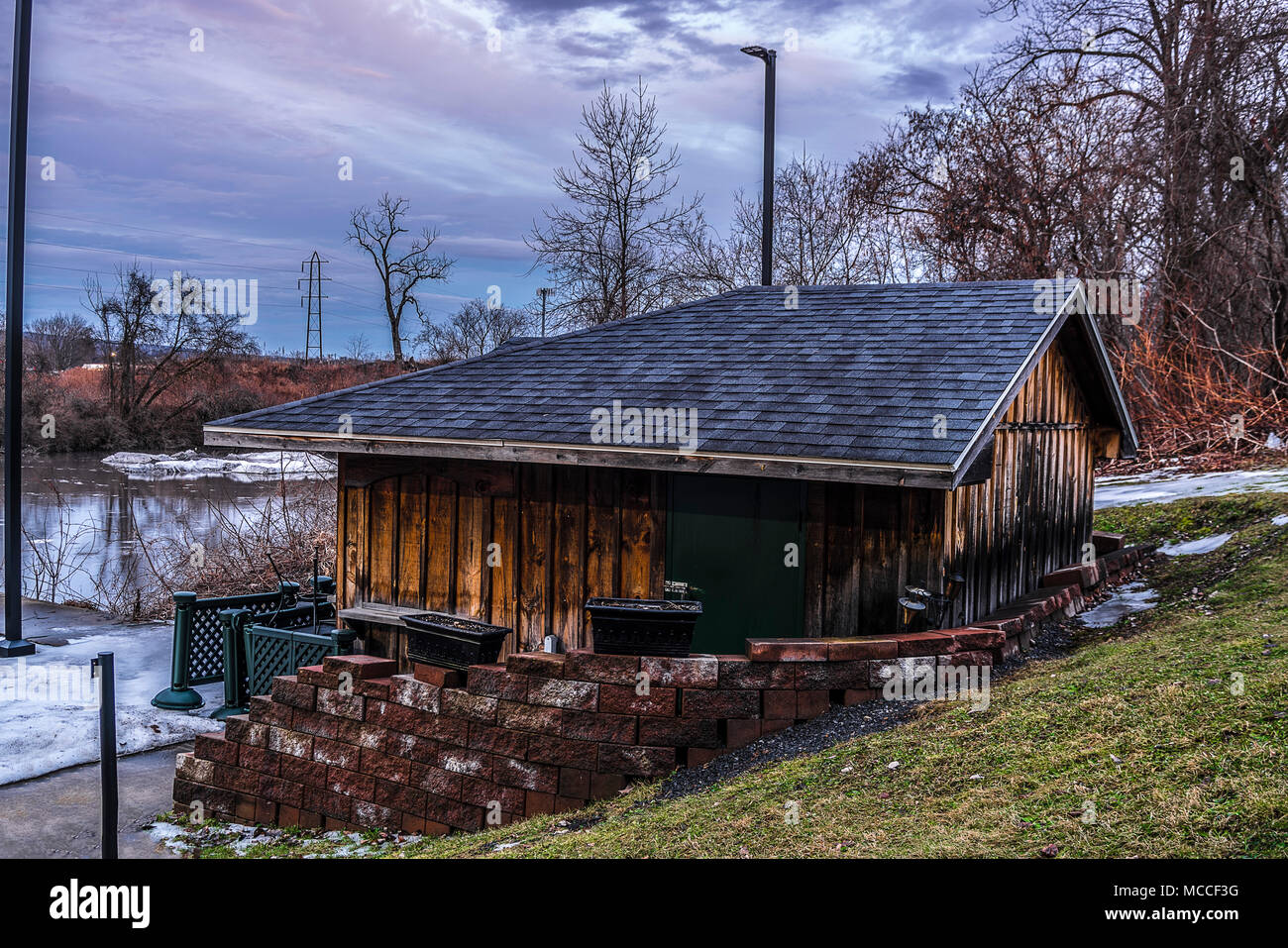 Storage Cottage by The River Stock Photo - Alamy