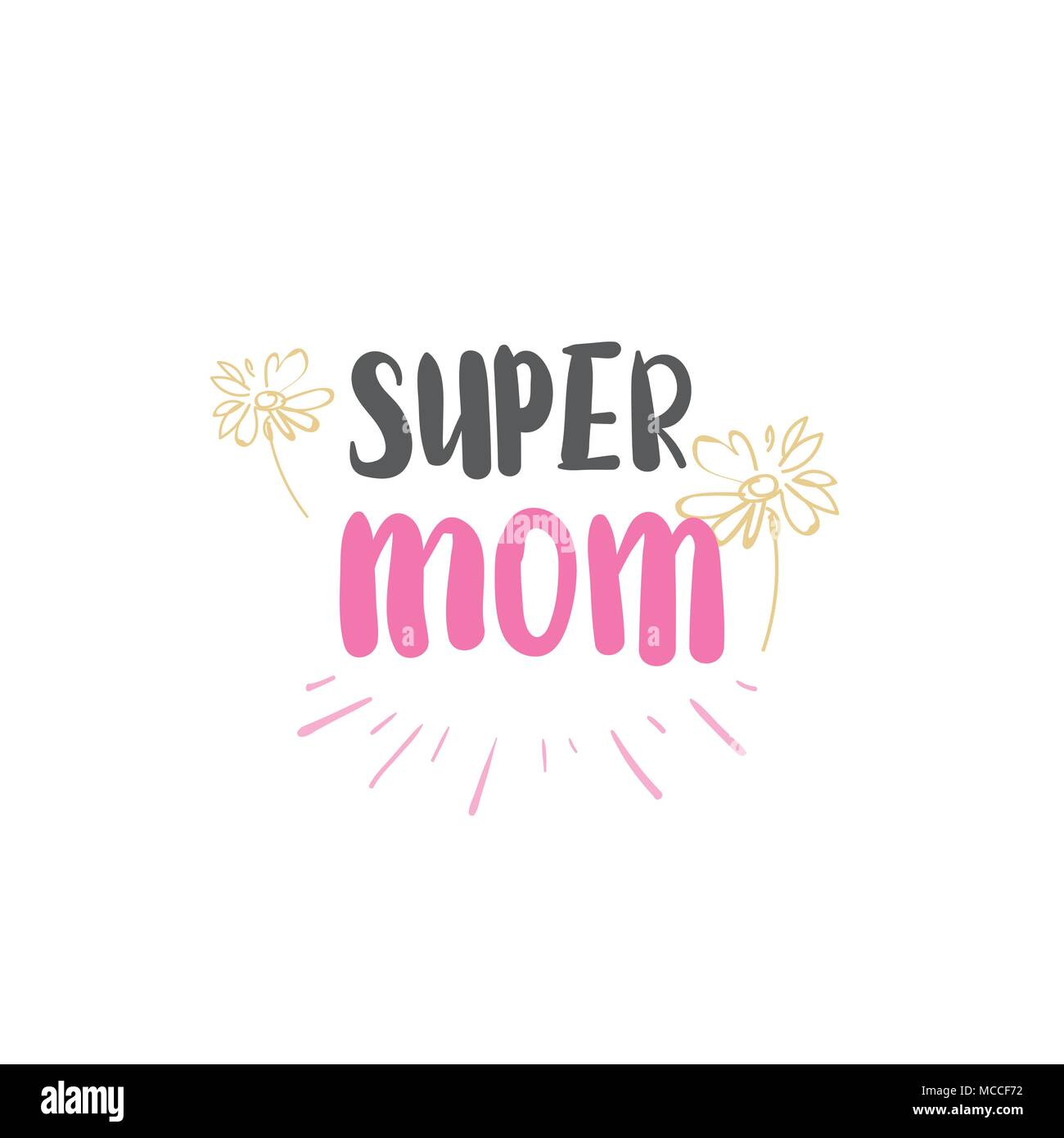 Super Mom Logo Super Mom 3" Circle Sew/Iron On Patch Mother's Day