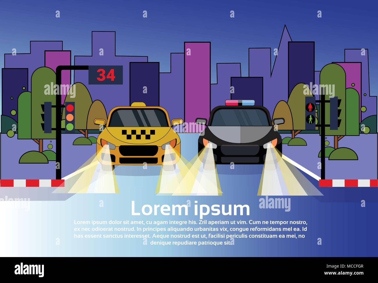 Red and yellow buildings Stock Vector Images - Alamy