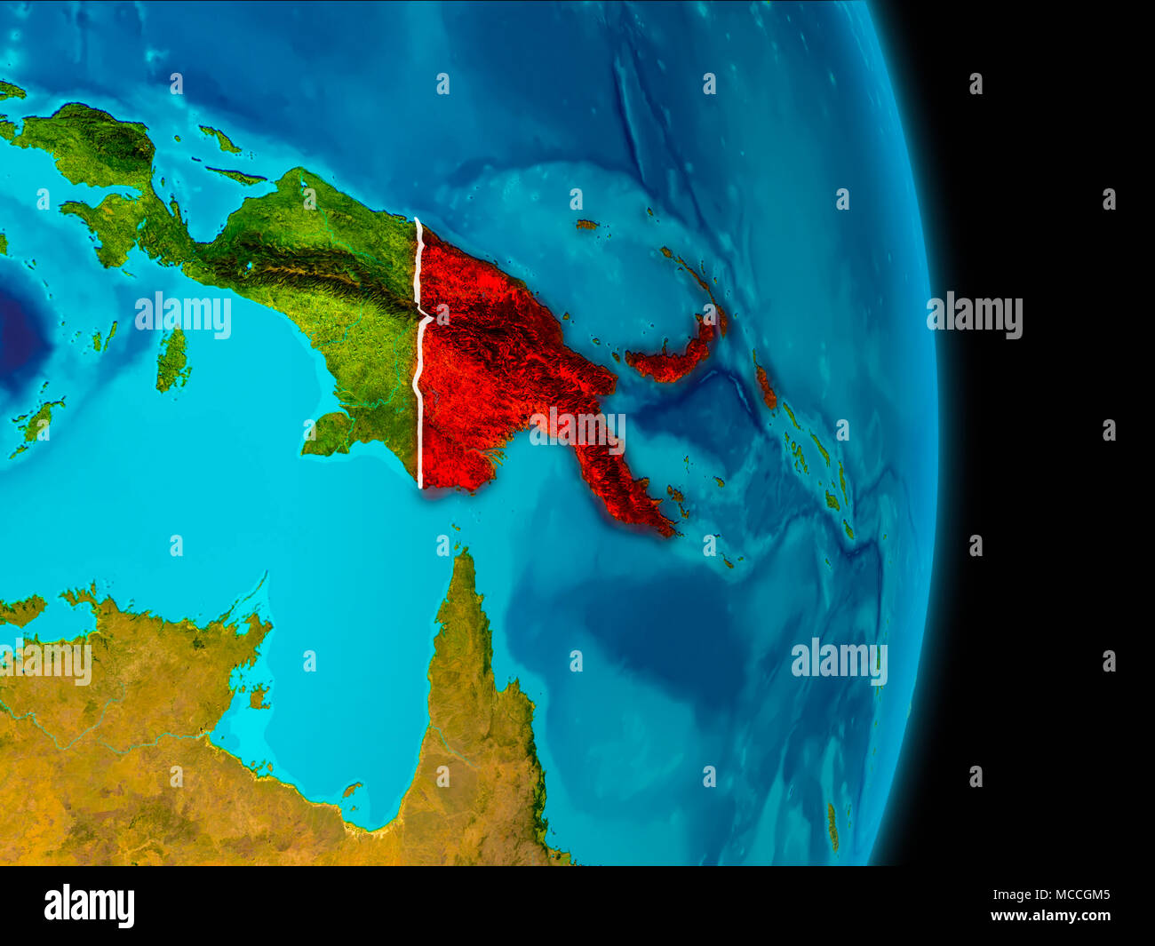 Papua new guinea satellite image hi-res stock photography and images - Alamy