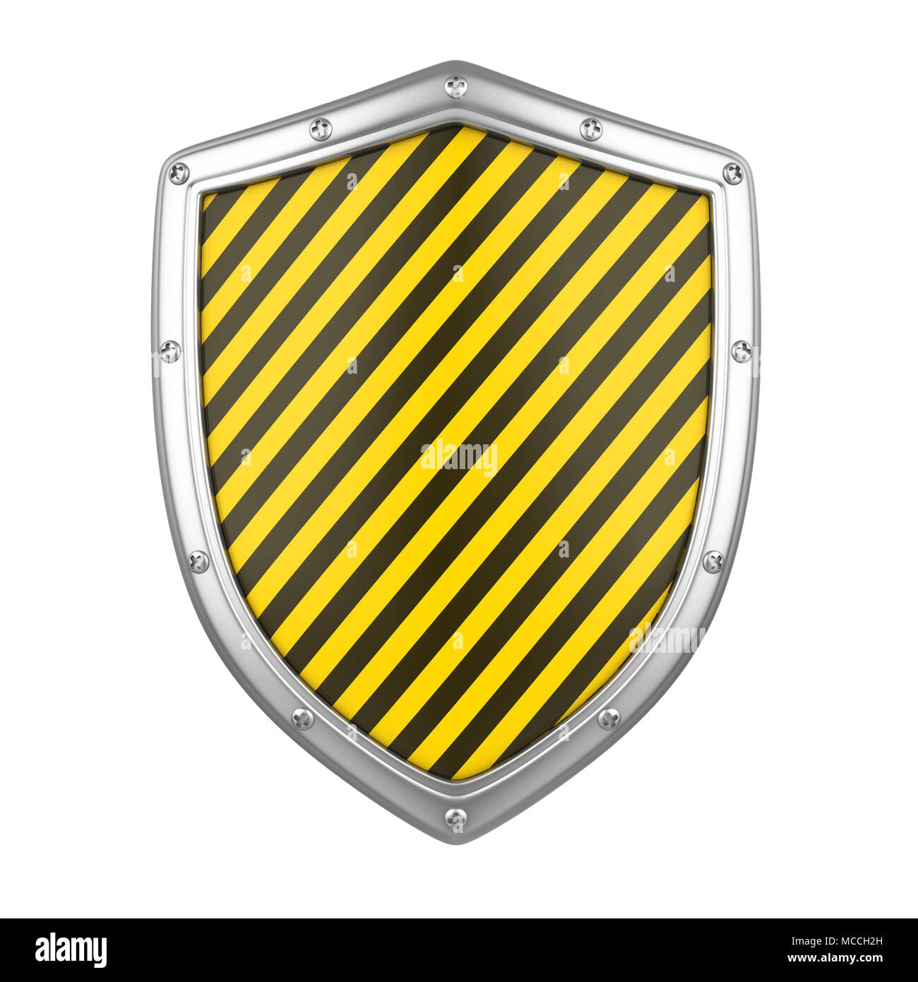 Black and Yellow Shield Isolated Stock Photo - Alamy