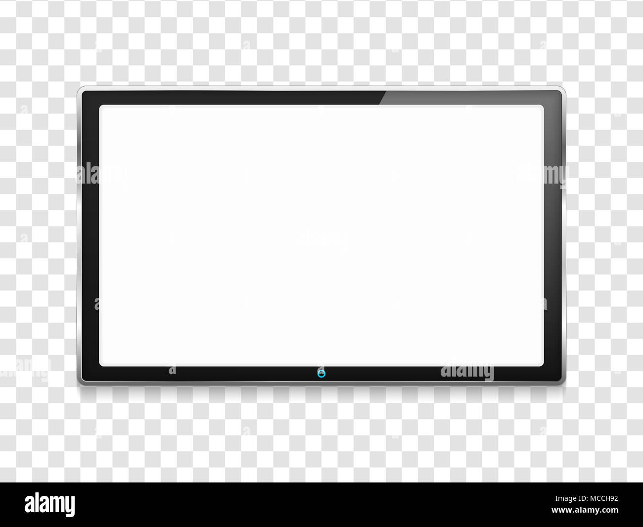 Modern LCD TV screen, vector eps10 illustration Stock Photo - Alamy