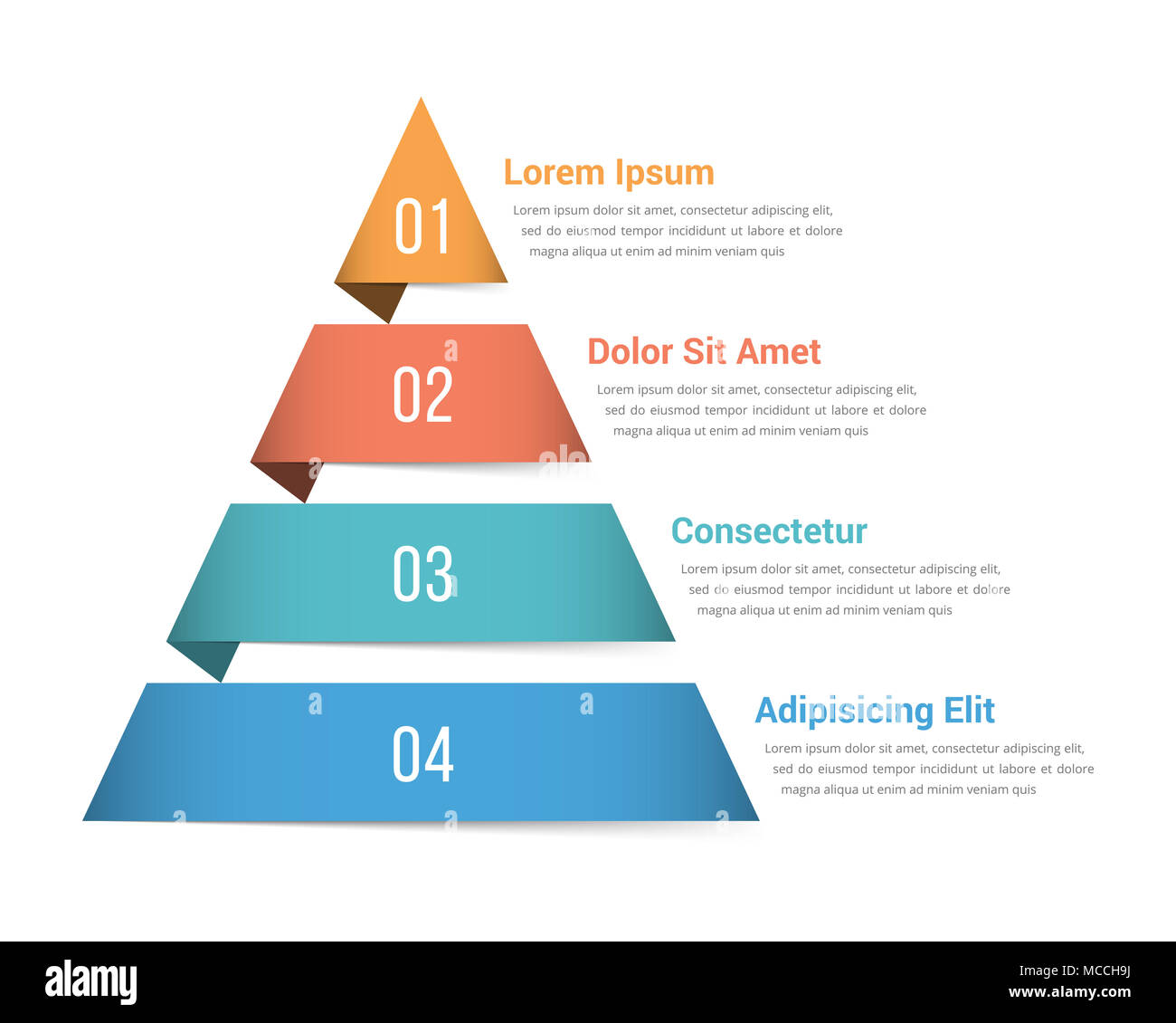 Infographic elements bar triangle chart hi-res stock photography and ...