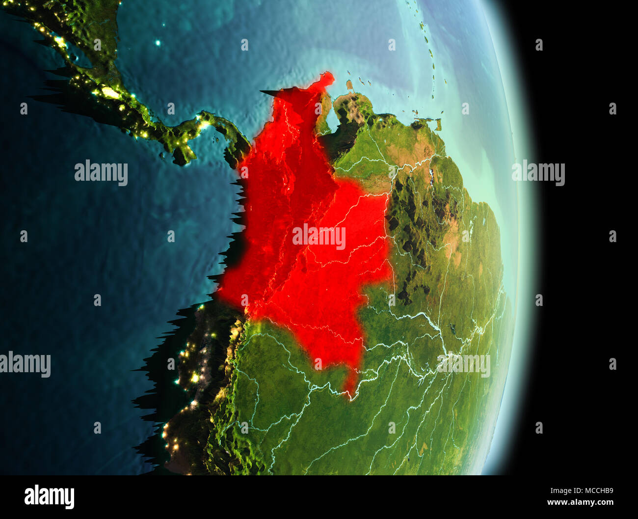 Satellite View Colombia Stock Photos & Satellite View Colombia Stock ...