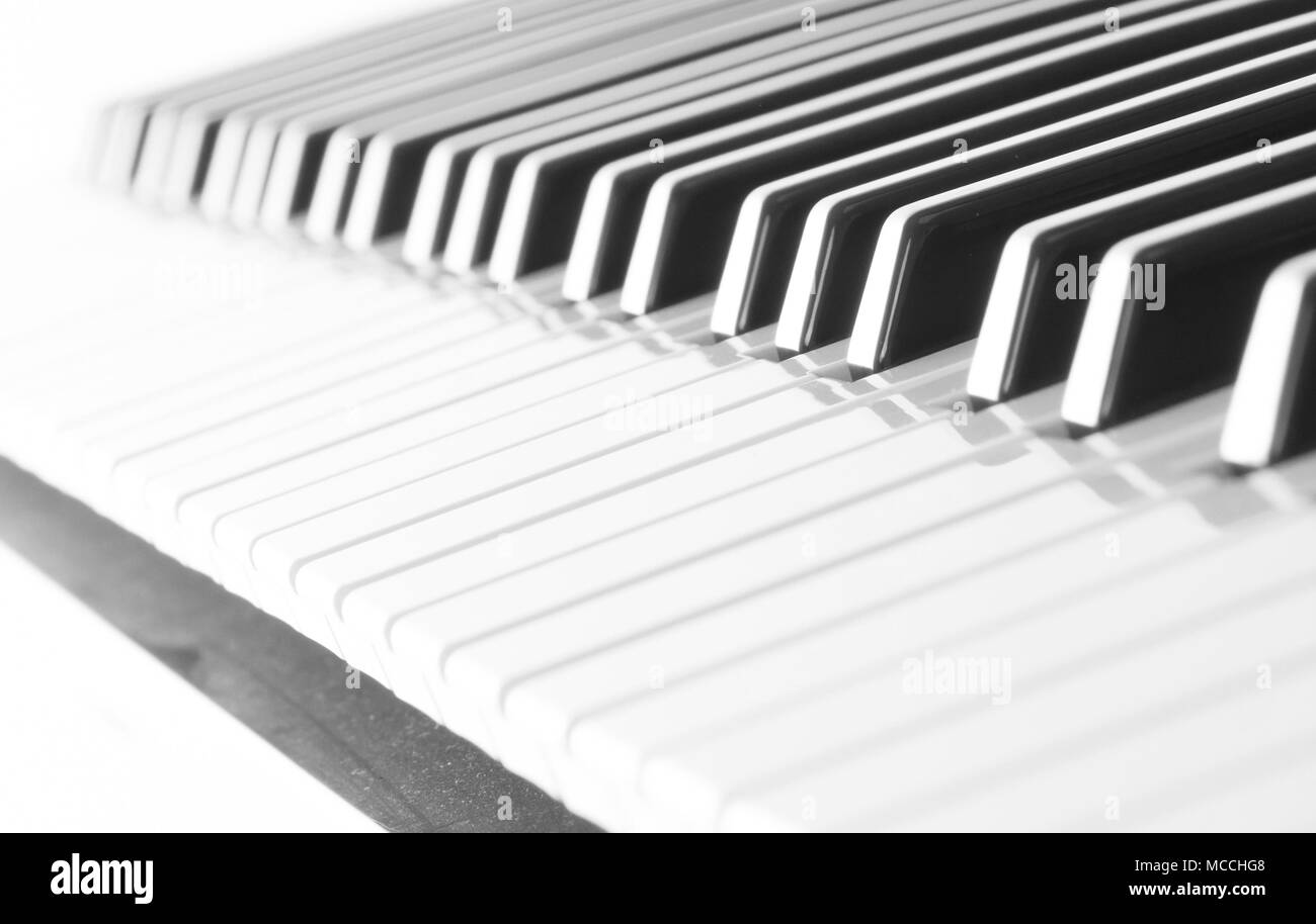 Old keyboard isolated on a white background Stock Photo - Alamy