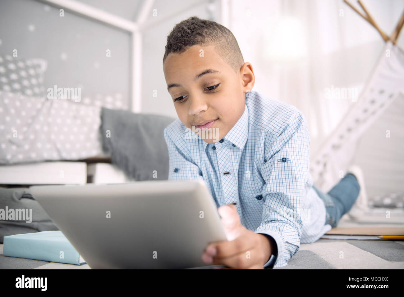 Learning boy hi-res stock photography and images - Alamy