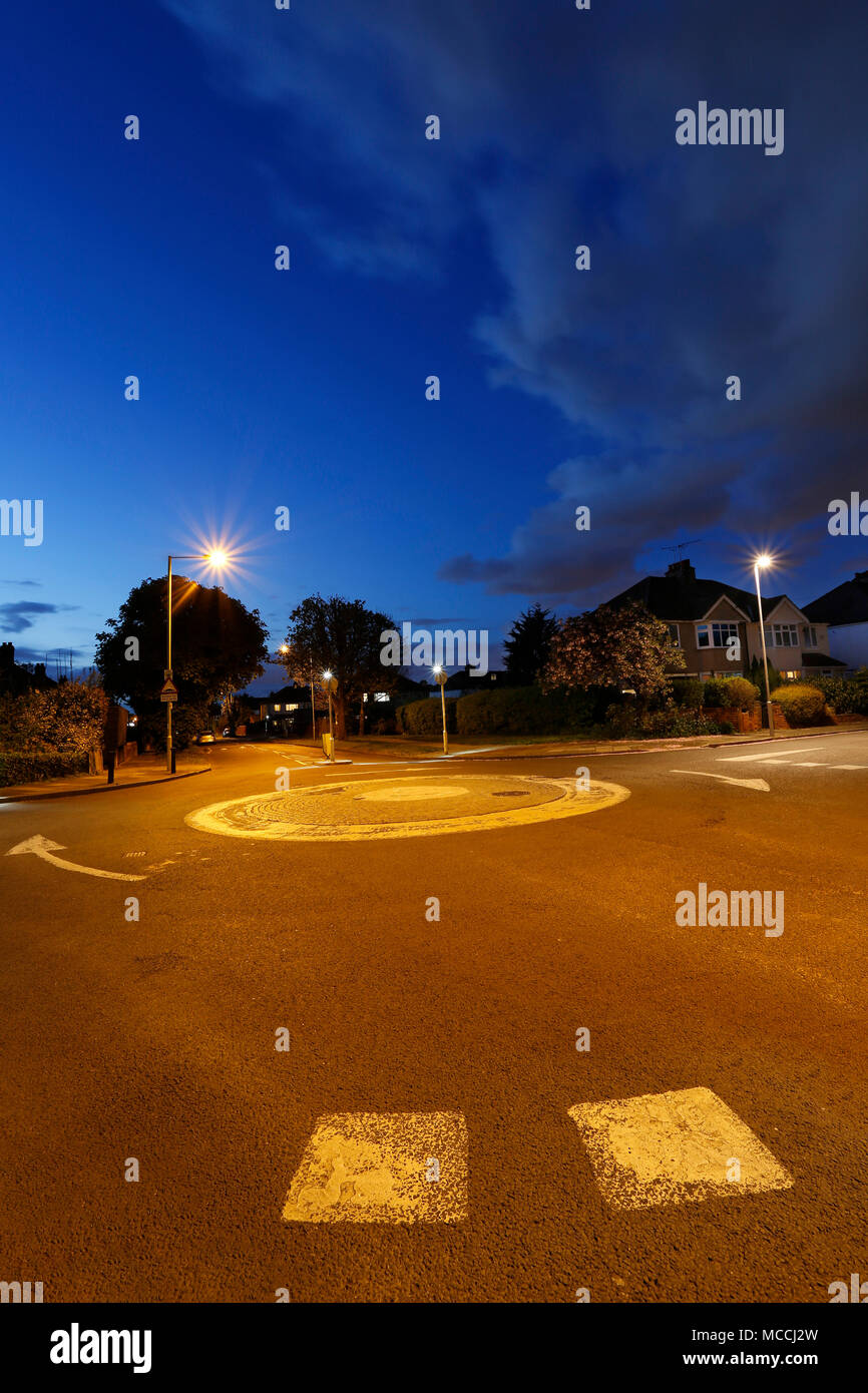 Roundabout Traffic Night Europe High Resolution Stock Photography and ...
