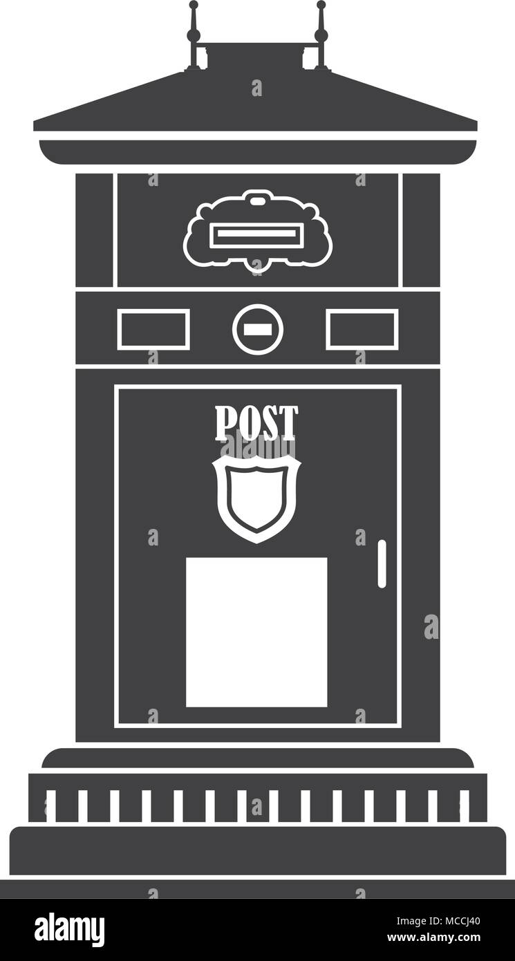 Mail Box Outline Icon Stock Vector Image & Art - Alamy