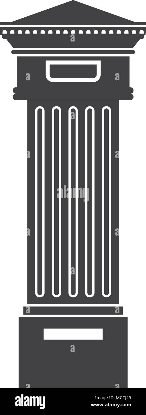 Mail Box Post Outline Icon Stock Vector Image & Art - Alamy