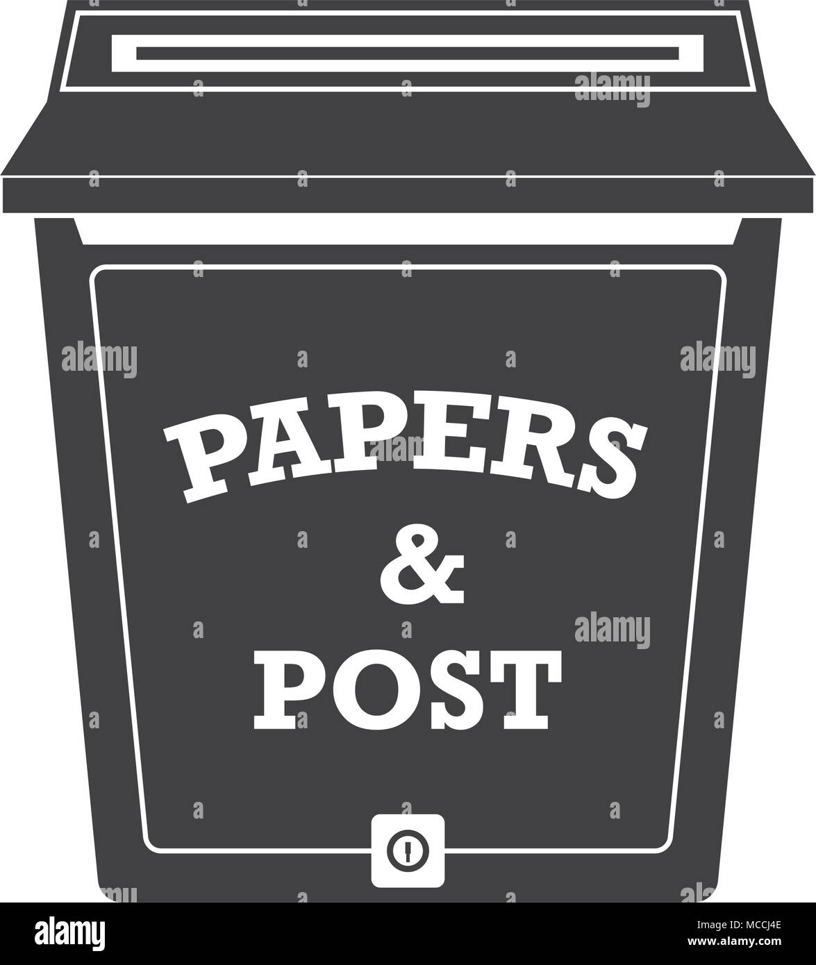 Mail Box Outline Icon Stock Vector Image & Art - Alamy
