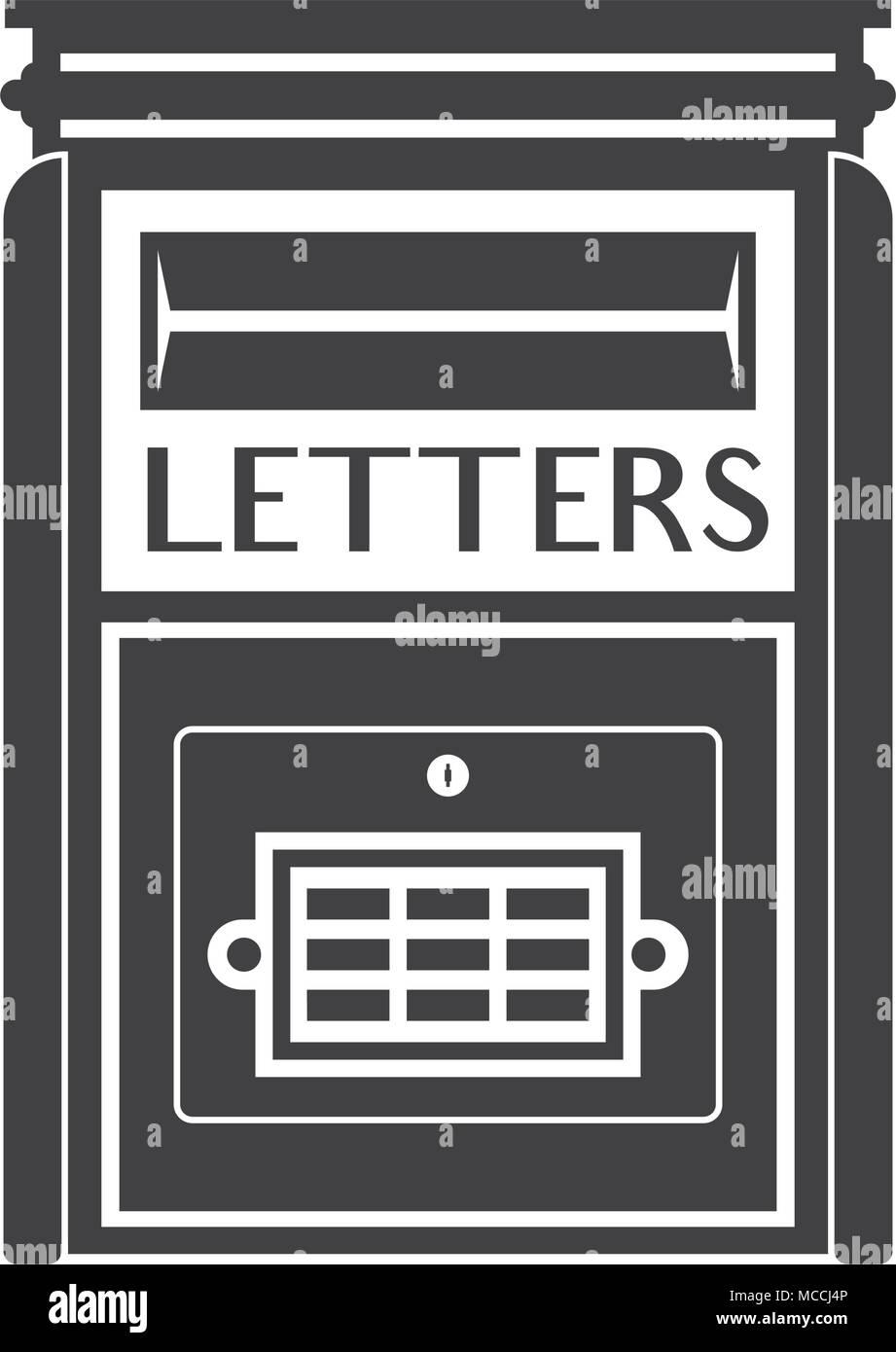 Mail Box Outline Icon Stock Vector Image & Art - Alamy