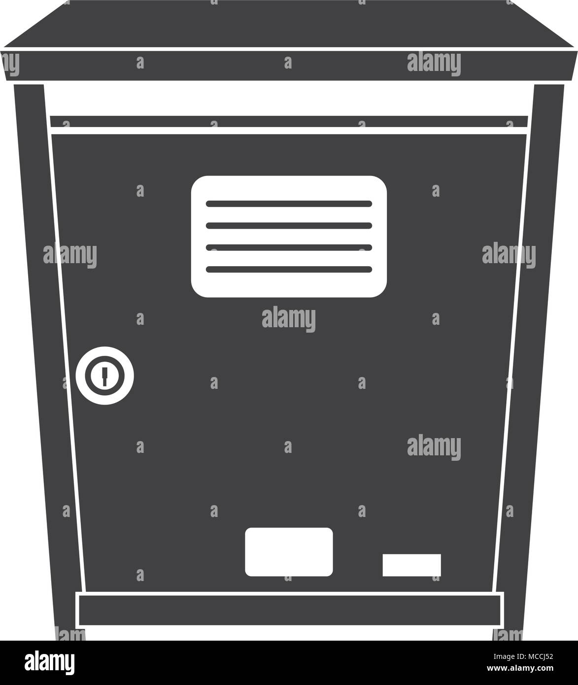 Mail Box Outline Icon Stock Vector Image & Art - Alamy