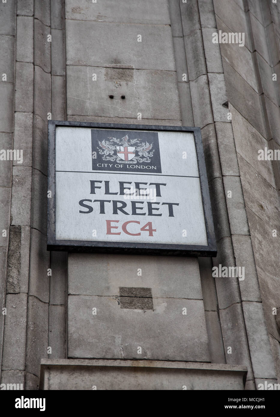 fleet street road sign Stock Photo - Alamy