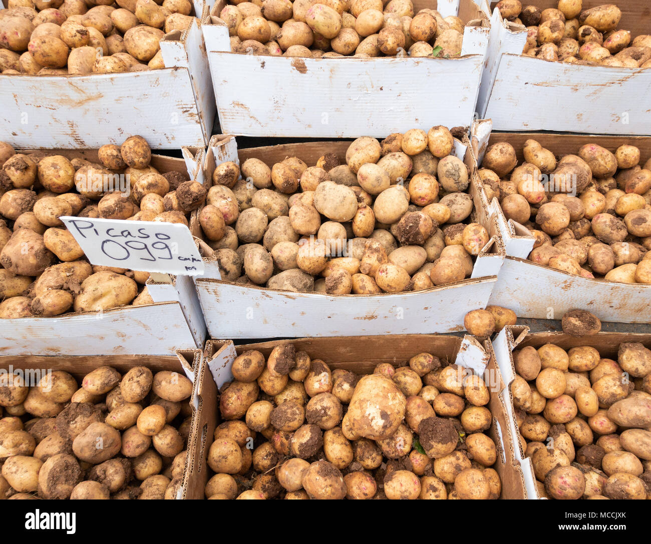 Potato boxes hi-res stock photography and images - Alamy