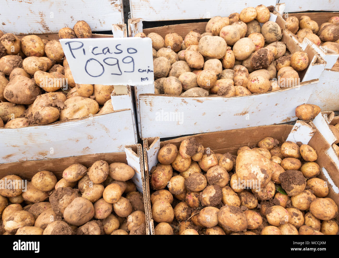 Potato boxes hi-res stock photography and images - Alamy
