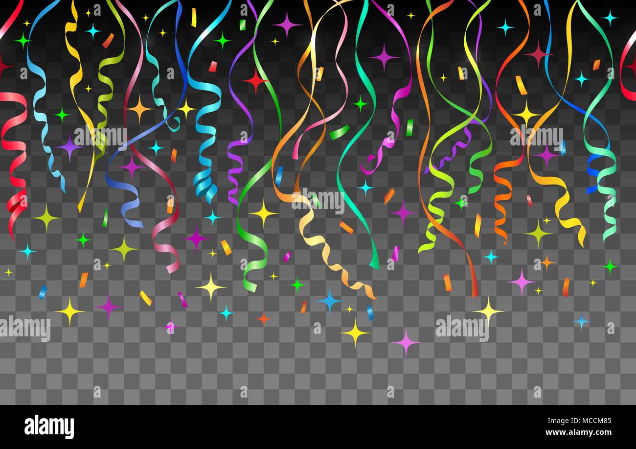 Streamers And Confetti Vector