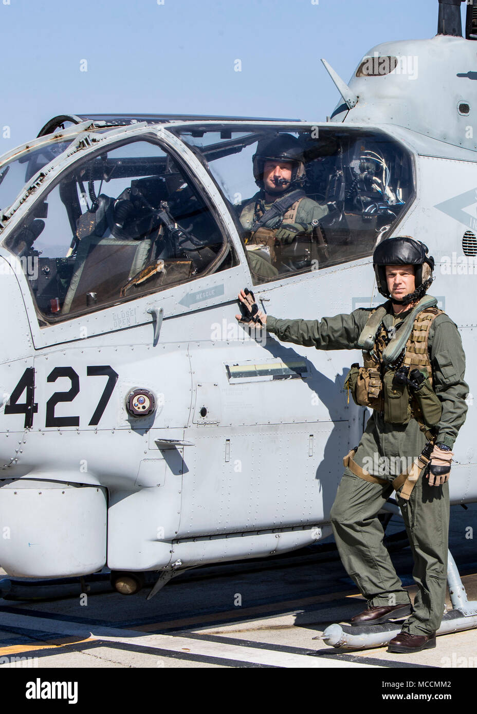 Marine pilots, Capt. John T. Fischer and Capt. Daniel J. Houser, both ...