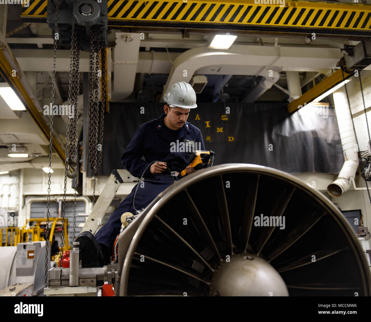180207-N-FA490-1219 ARABIAN GULF (Feb. 7, 2018) Aviation Machinist’s ...