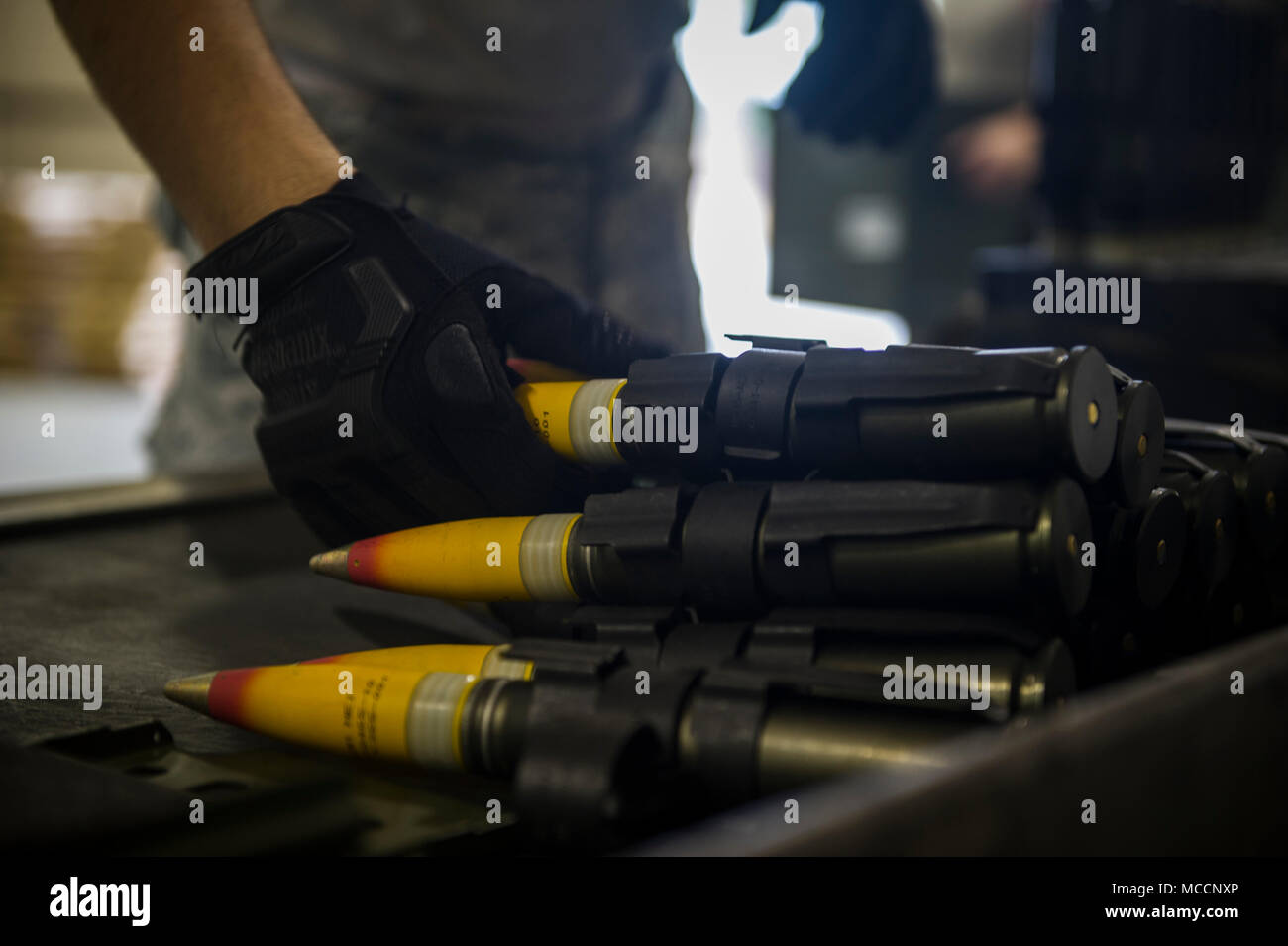 A munitions technician with the 1st Special Operations Maintenance ...
