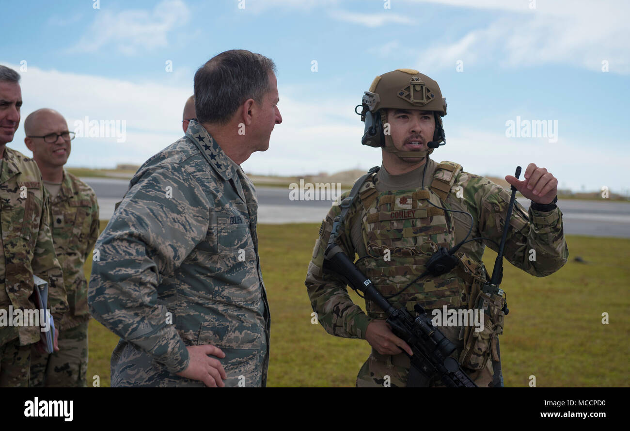 U.S. Air Force Chief of Staff Gen. David L. Goldfein speaks to Major ...