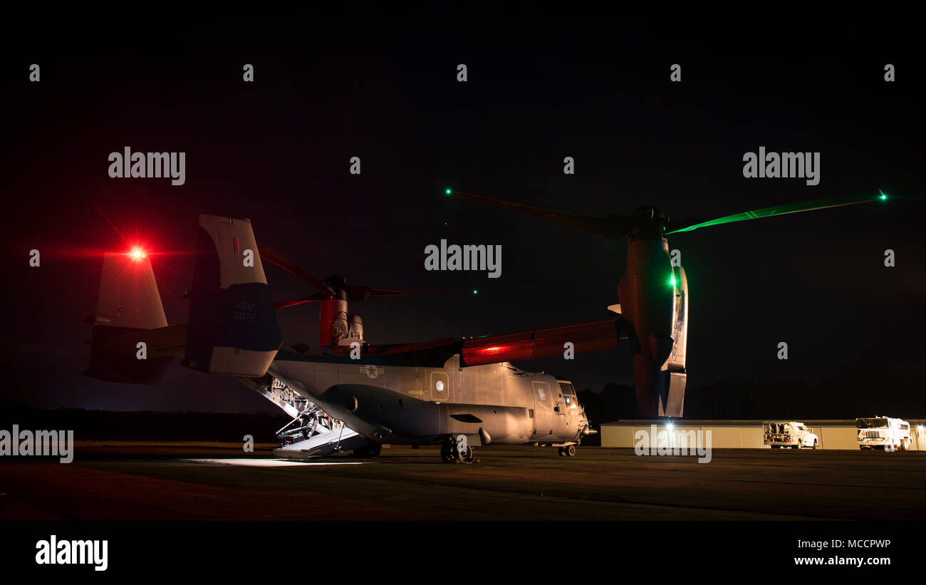 An 8th Special Operations Squadron CV-22 Osprey tiltrotor aircraft ...