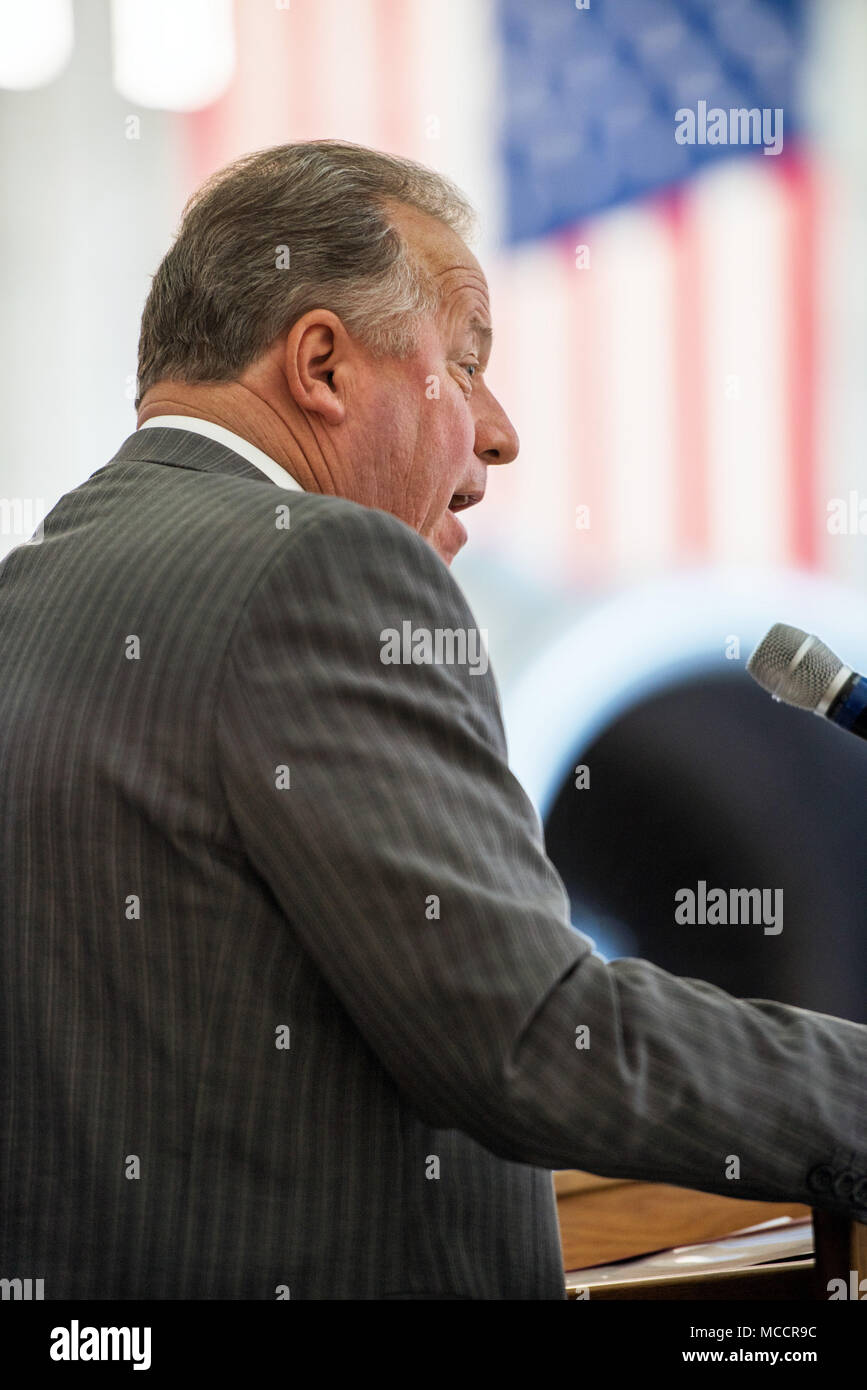 State Senator Bill Dodd (D-Napa), 3rd Senate District, provides remarks ...