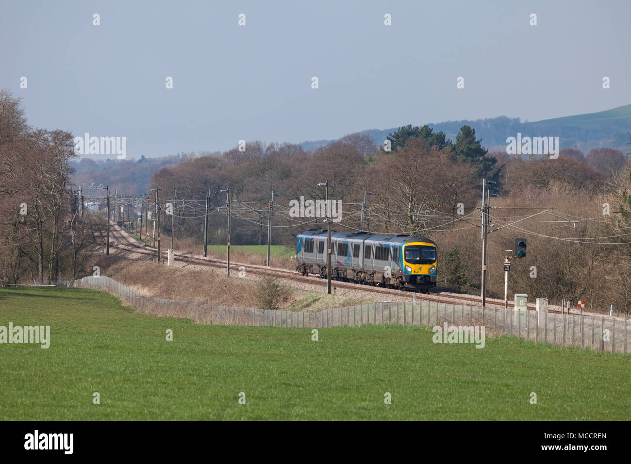 A First Transpennine Express class 185 train passing Brock on the West ...