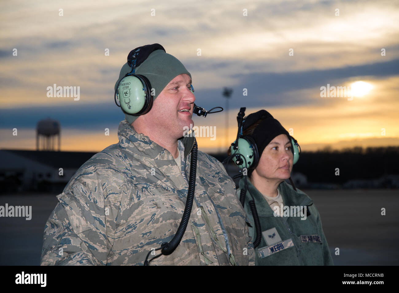 U.S. Air Force Tech. Sgt. James Kieso, left, and Senior Airman Vickie ...