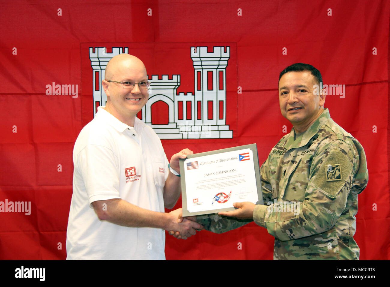 Jason Johnston, contracting officer for Mobile District, was recognized ...