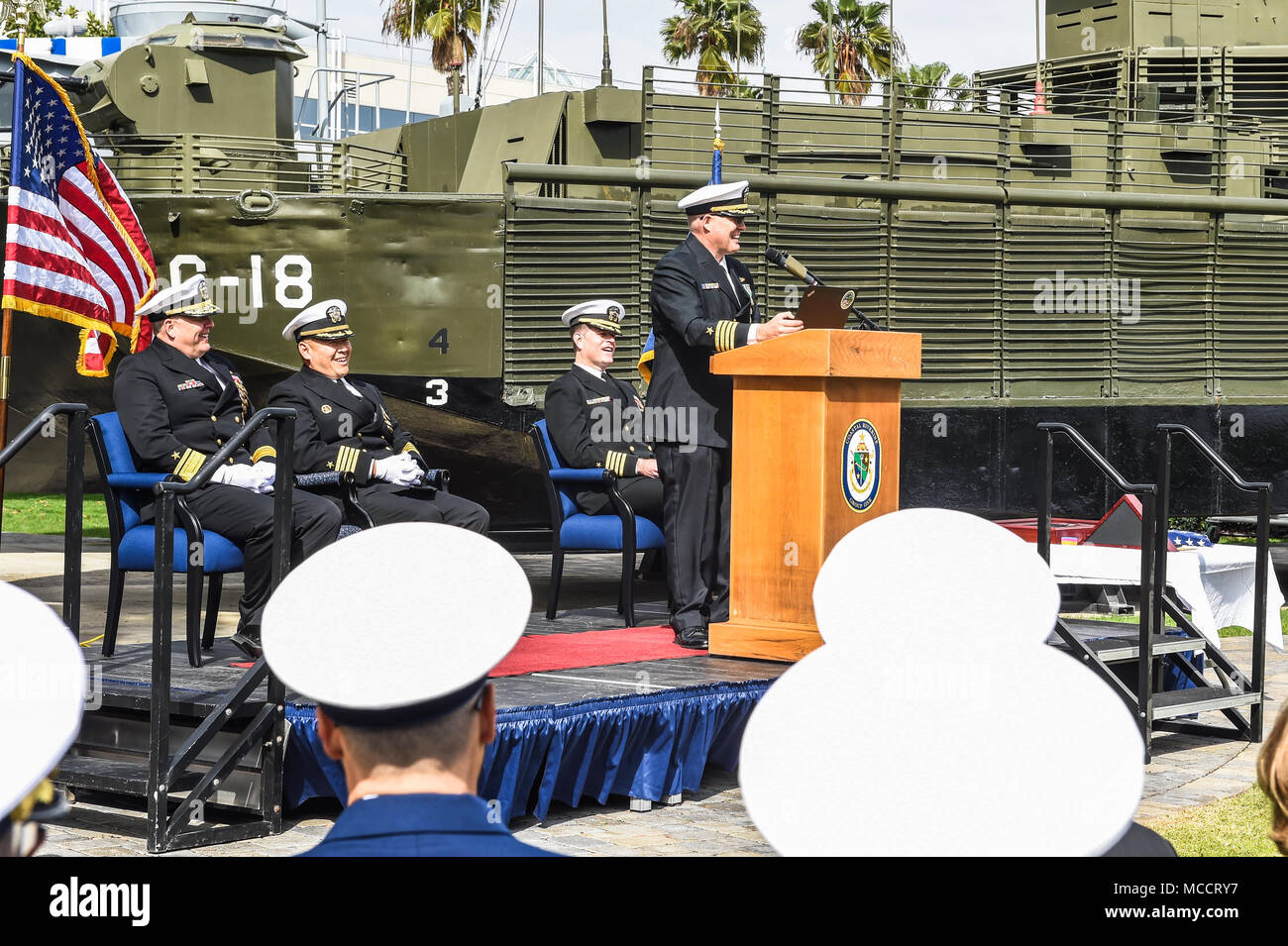 180210-N-FV745-0070 CORONADO, Calif. (Feb. 10, 2018) Capt. Edwin A ...