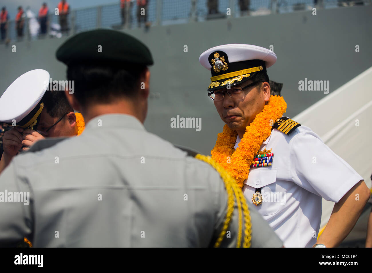 ROKS Cheon Ja Bong (LST-687) arrives at Port of Sattahip, Thailand Feb ...