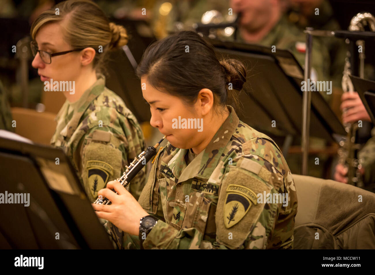 U.S. Army Sgt. Junhee Lee, an oboe player in the USAREUR Band and ...