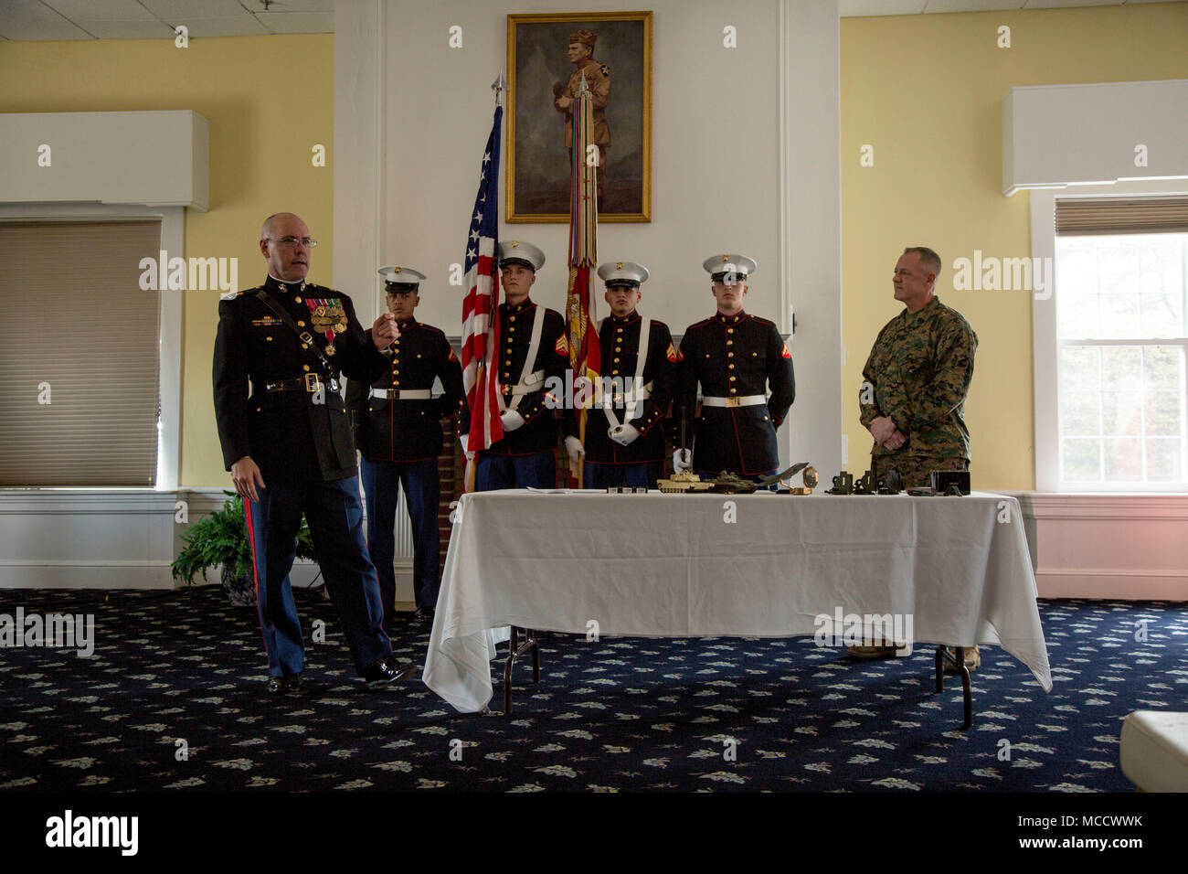U.S. Marine Corps CWO5 Christian P. Wade, gunner, 2nd Marine Division ...