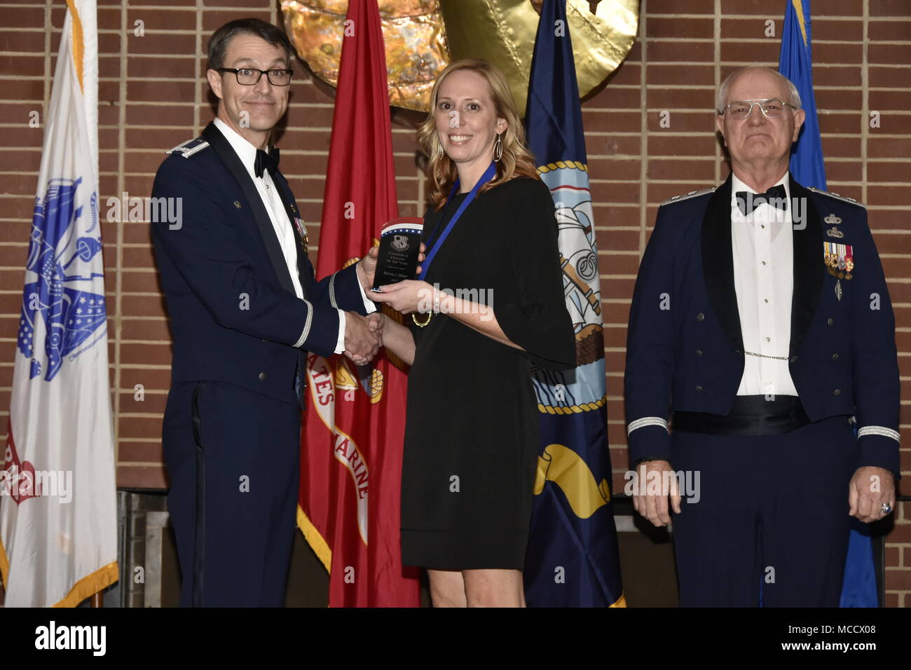Col. Scott Cain, Arnold Engineering Development Complex commander, left ...