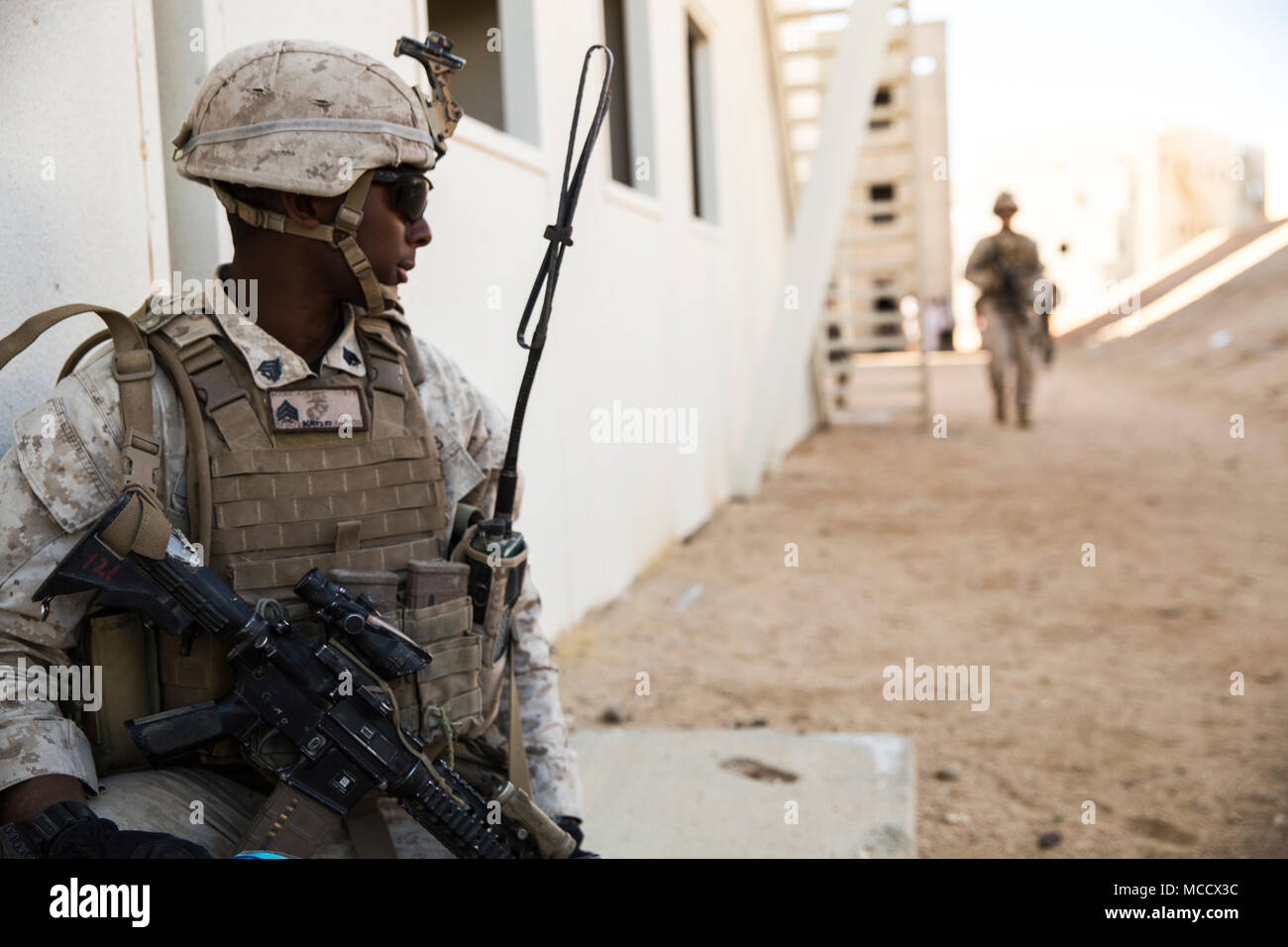 Sgt. Kevin Moore, squad leader, 3rd Battalion, 7th Marine Regiment ...